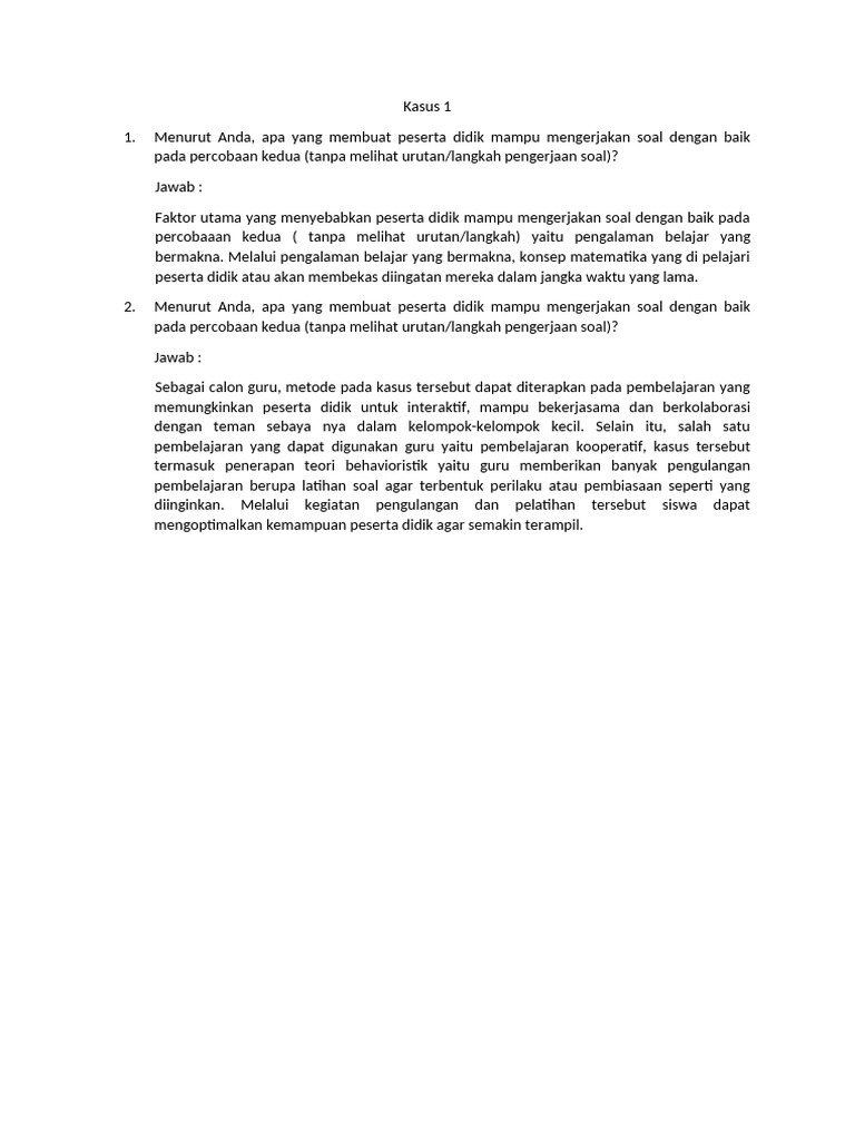 kasus 1 | PDF