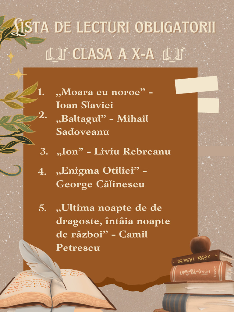 Lista de Lecturi | PDF