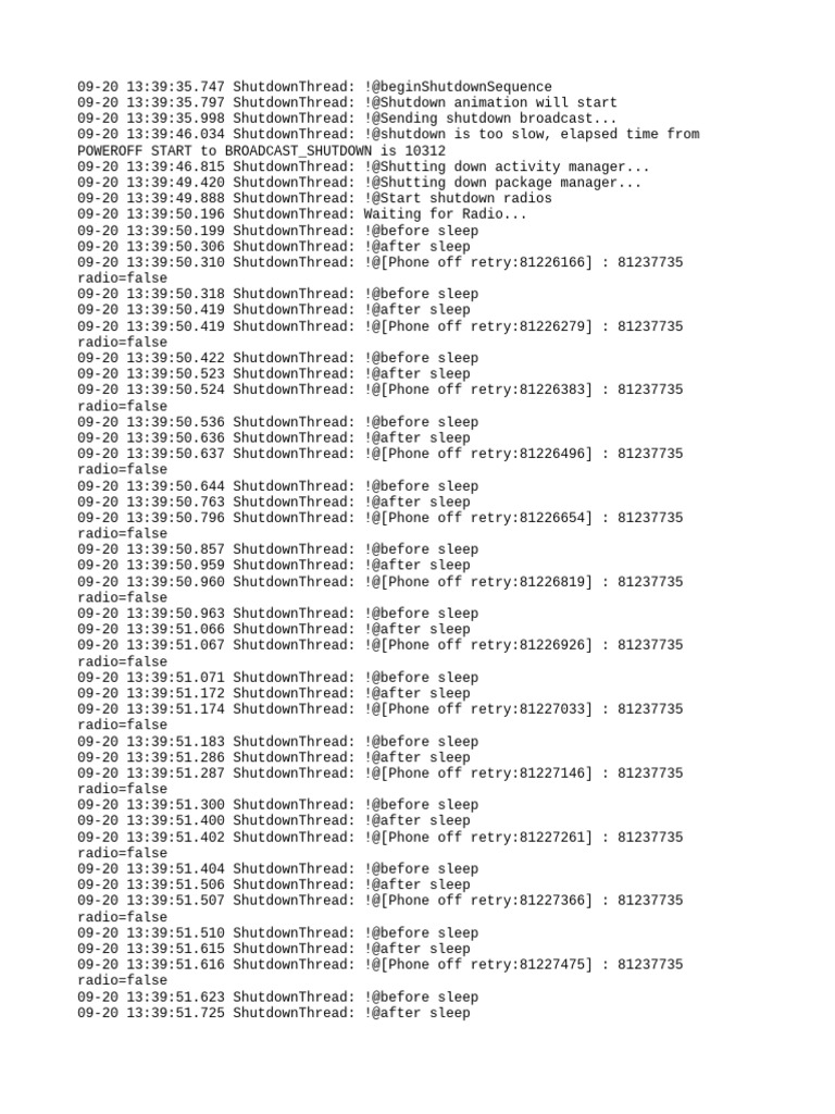 Shutdown Profile.5 | PDF