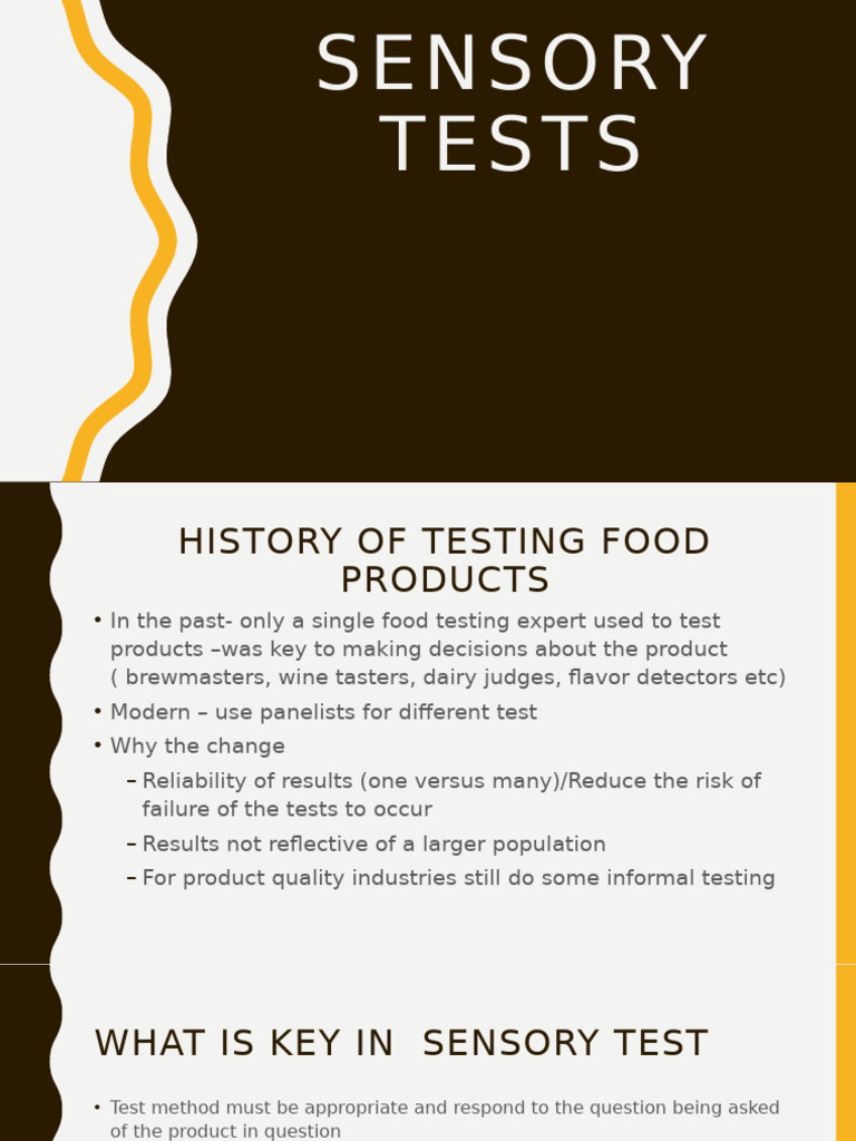 2021lecture 2 Sensory Test Methods | PDF