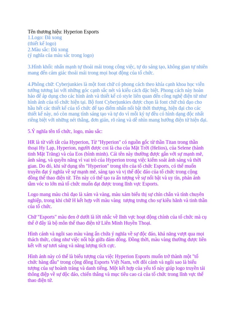Hyperion Esport | PDF
