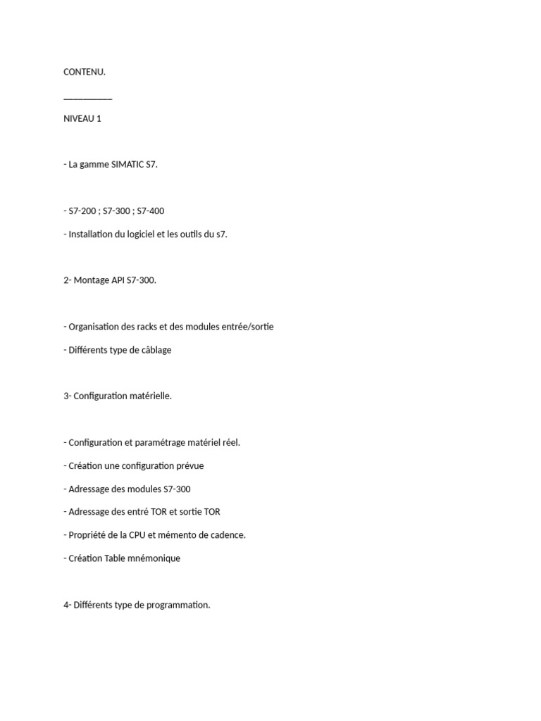 Programme Automate | PDF