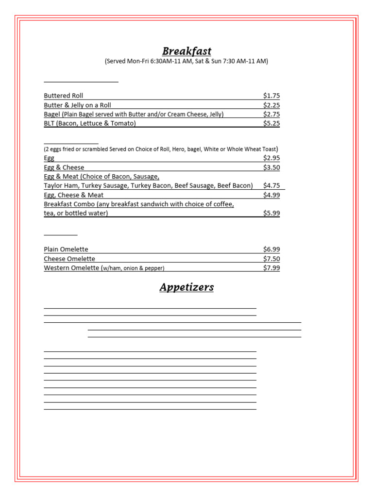 GH Menu | PDF