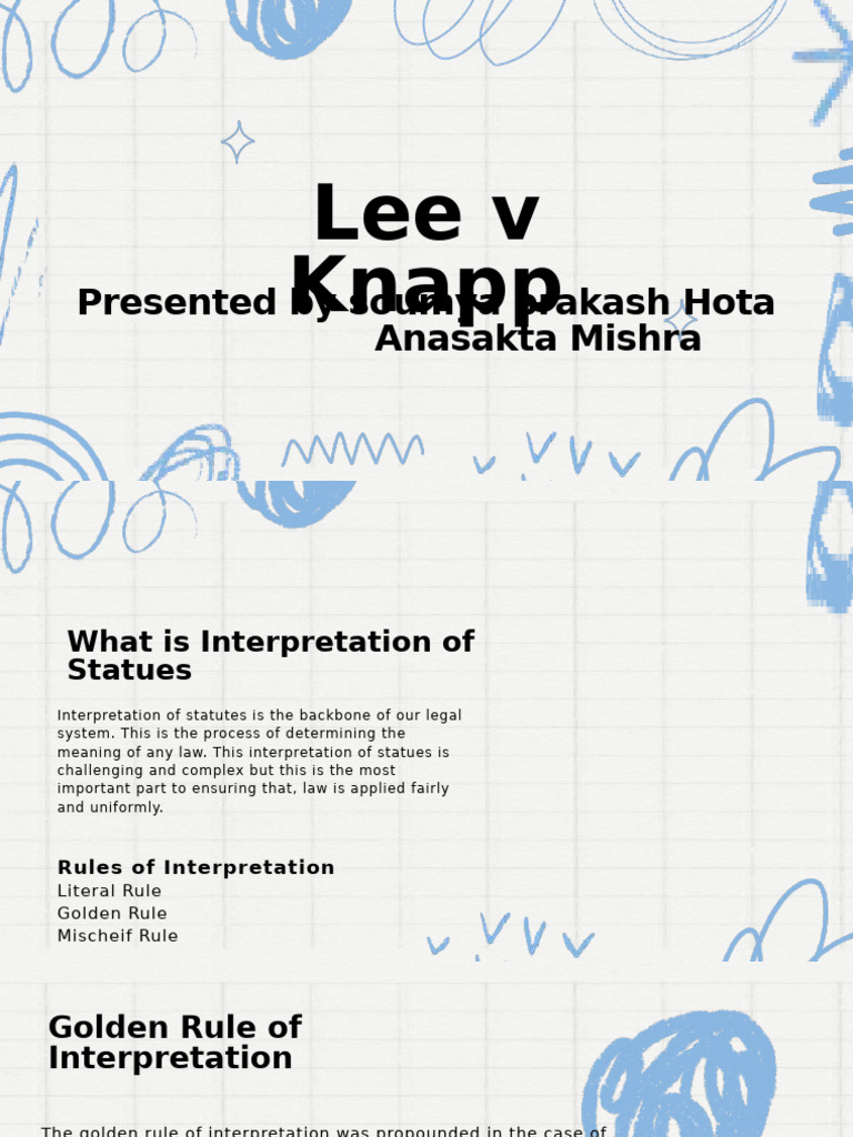Lee V Knapp | PDF