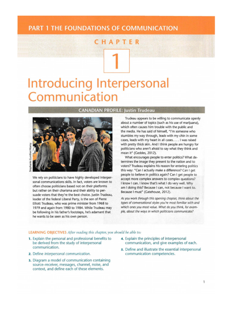 Introducing Interpersonal Communication | PDF