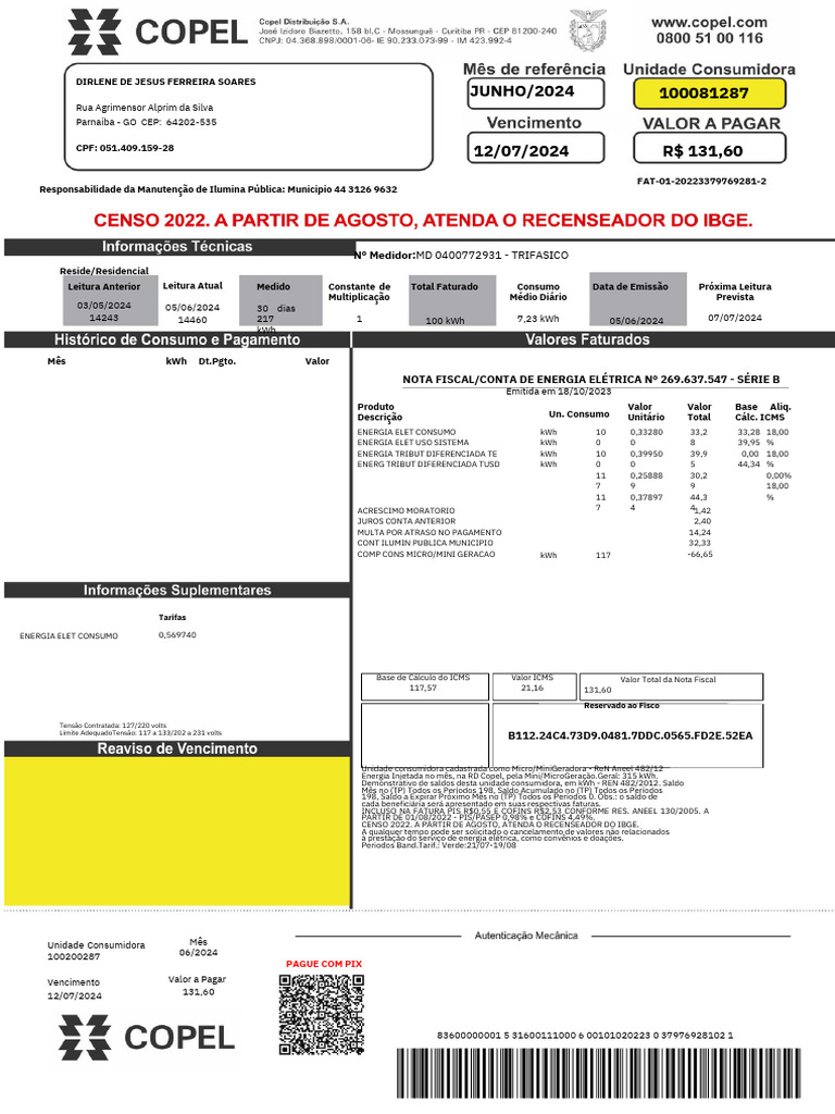 Comprovante Junho PDF | PDF