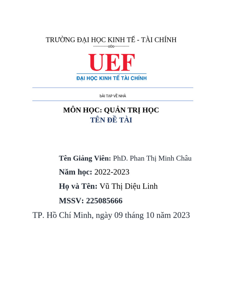 BTVN QTH | PDF | Vietnamese People | Business