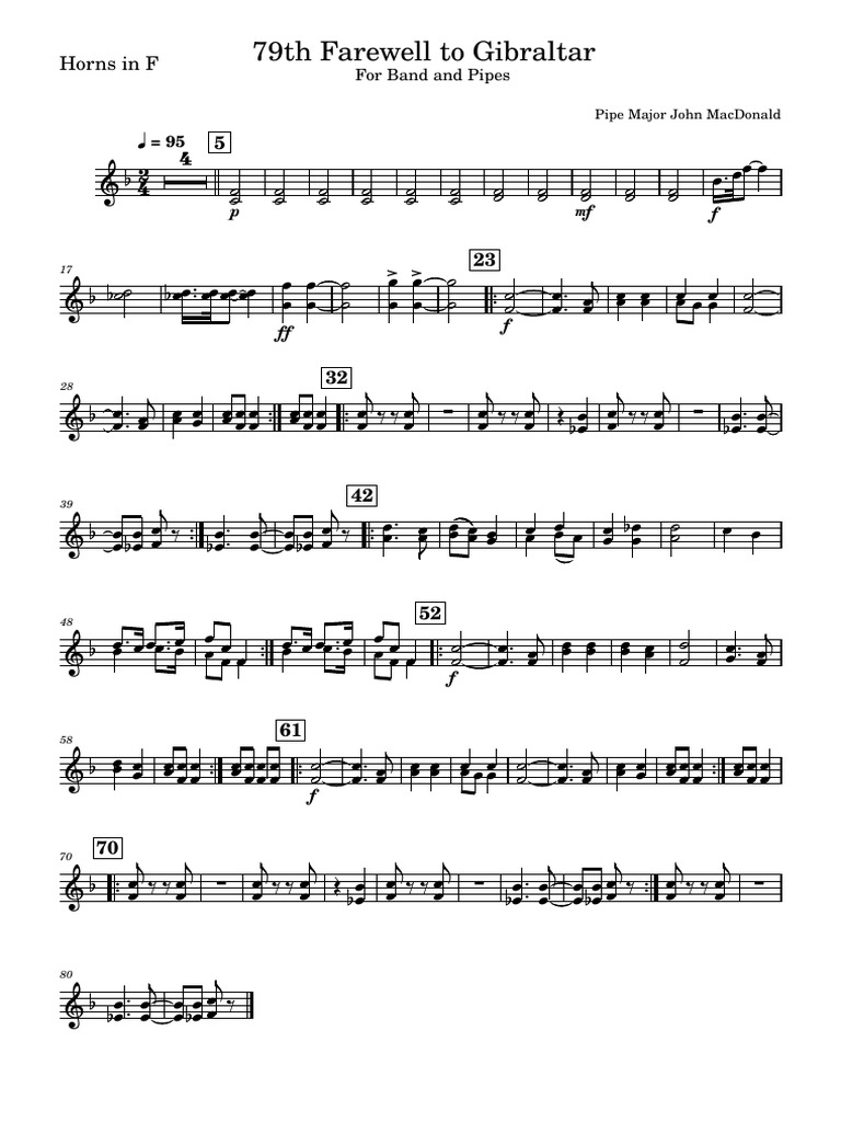 Horn in F | PDF