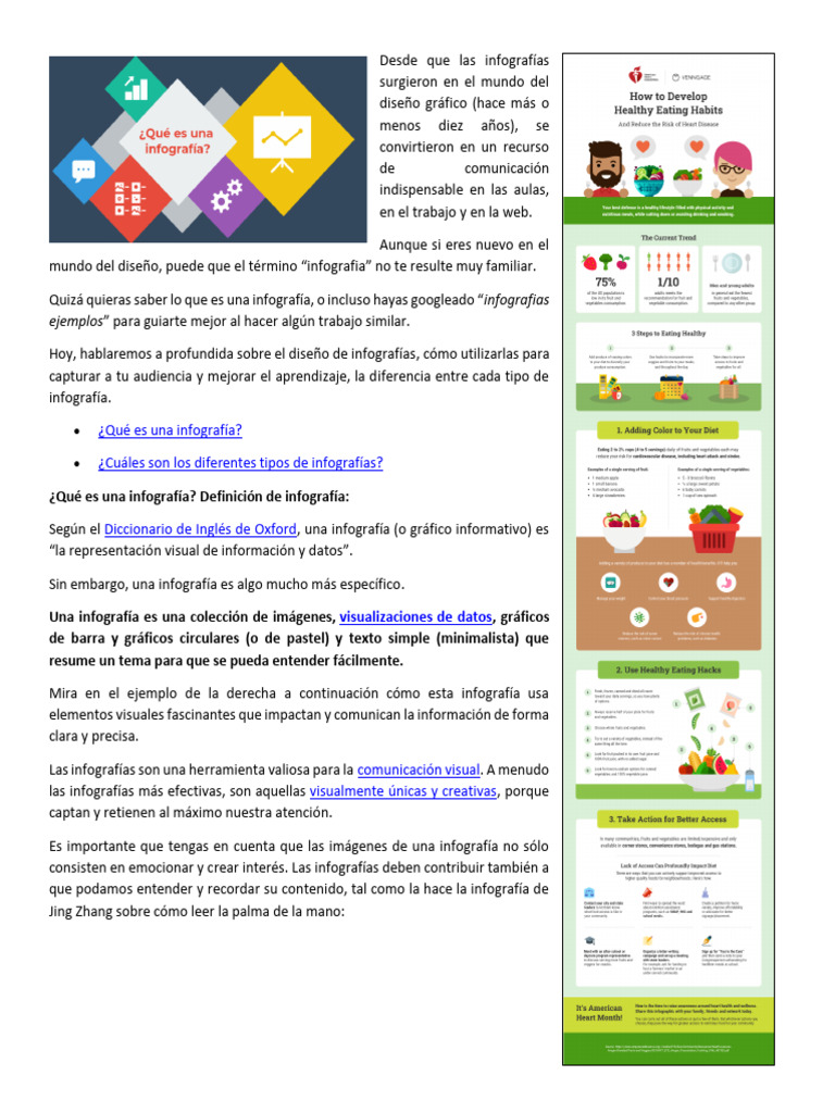 ¿Qué Es Una Infografía - Ejemplos, Plantillas y Consejos | PDF