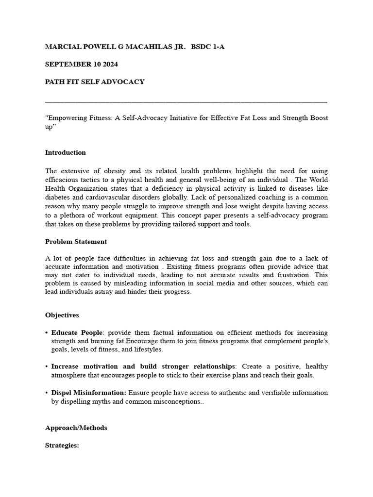 Path Fit | PDF | Physical Fitness