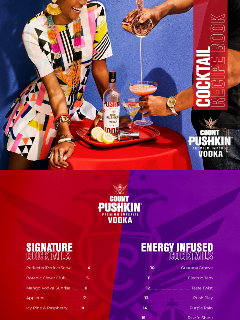 Count Pushkin Website - Cocktail Downloadable PDF | PDF
