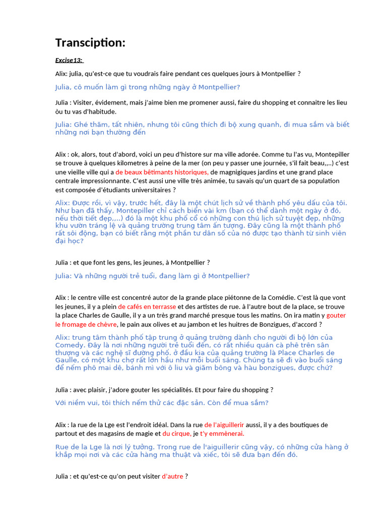 Transciption | PDF