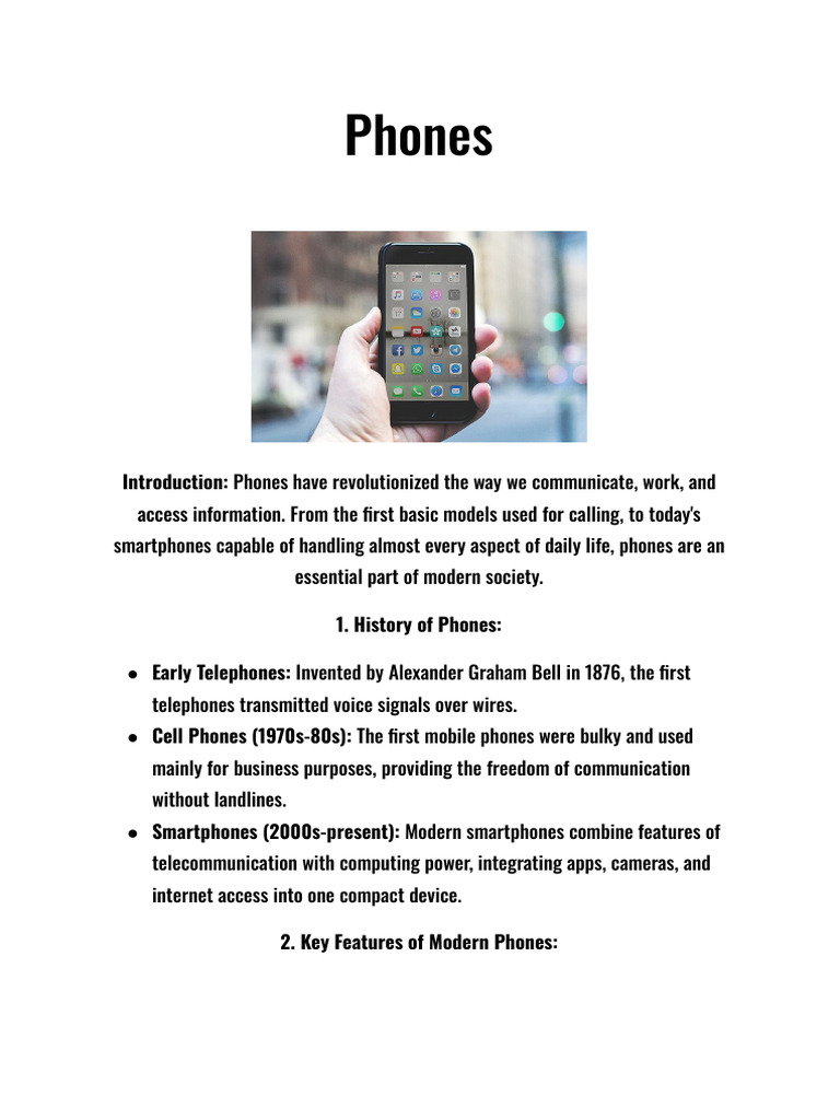 Phones Presentation | PDF