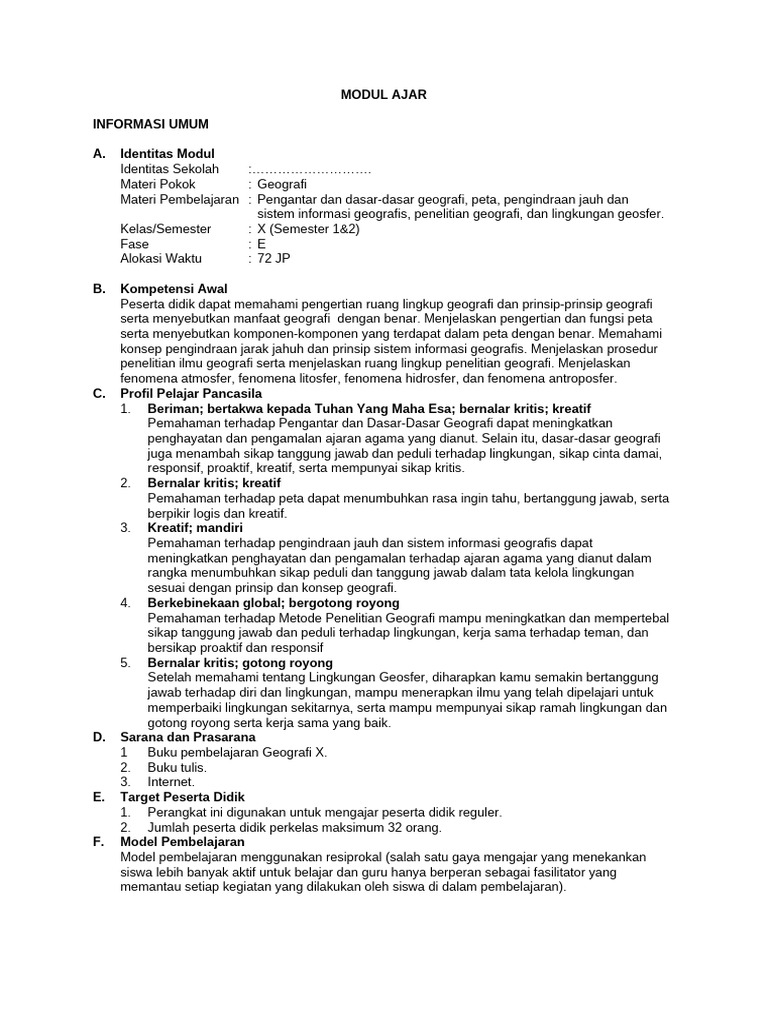 Modul Ajar | PDF