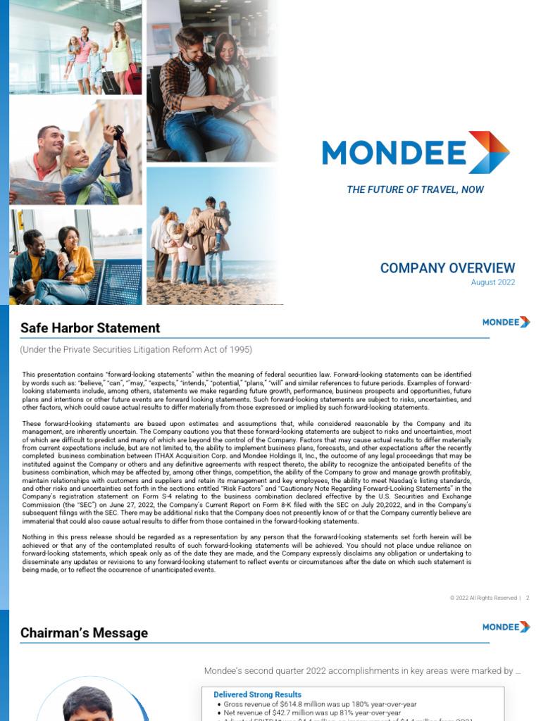 Investor Relations - Mondee - Vjuly | PDF