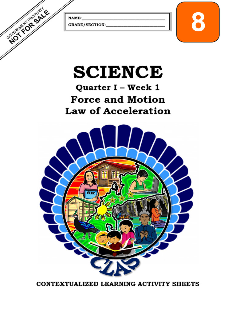 Science8 - q1 - Clas1 - Force - and - Motion - v5 - RHEA ANN NAVILLA | PDF