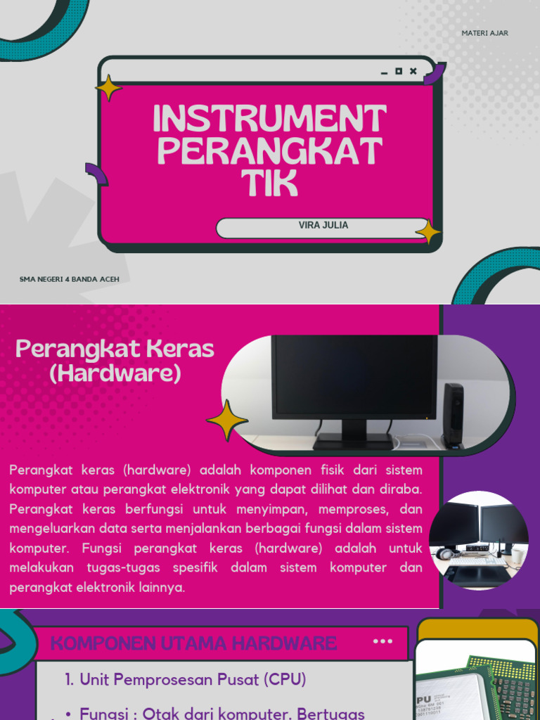 Instrumen Komponen TIK | PDF