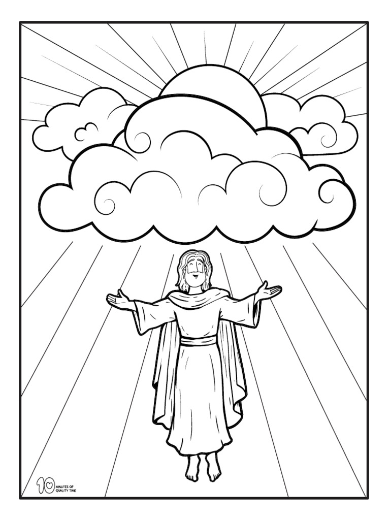 The Ascension of Jesus Coloring Page | PDF