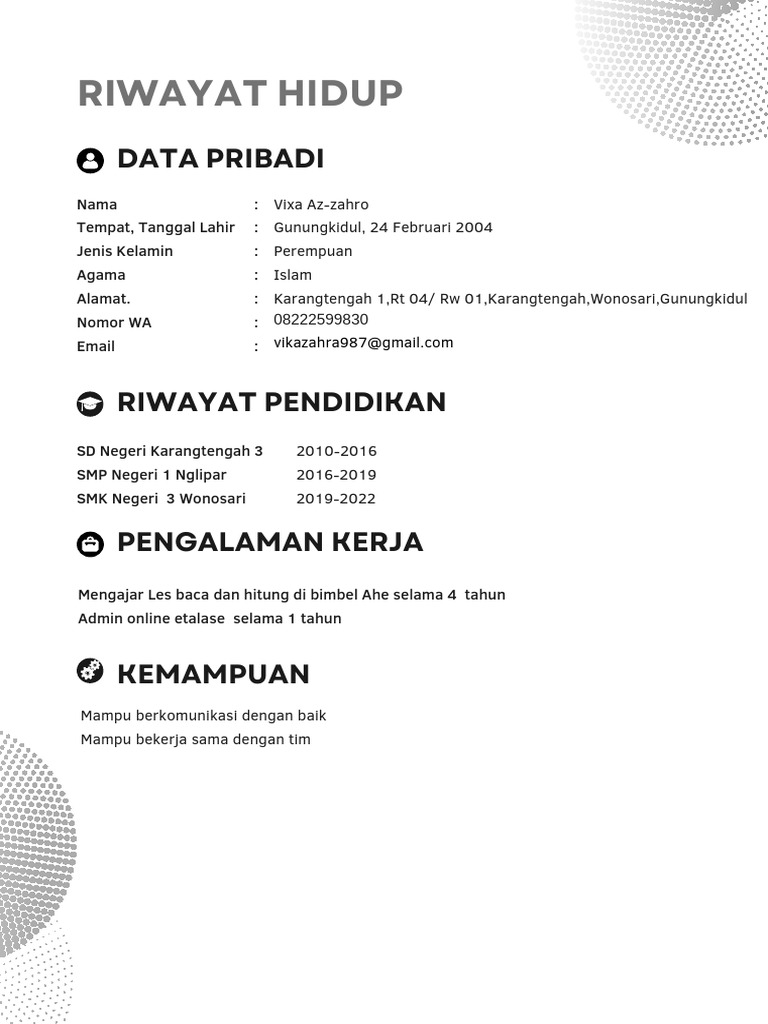 Cv baru | PDF
