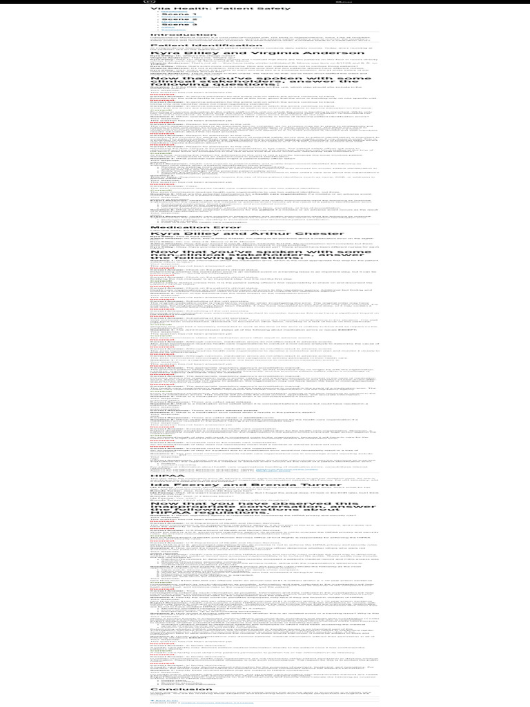 Vila Health_ Patient Safety Transcript | PDF