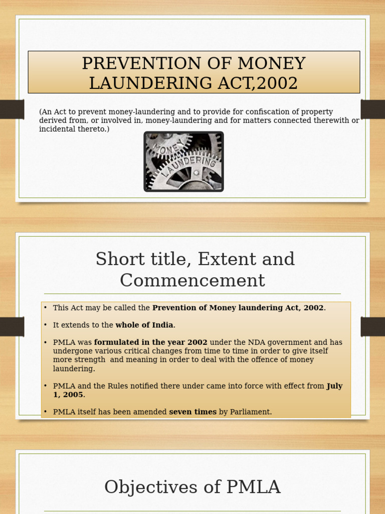 Prevention of Money Laundering 1 | PDF