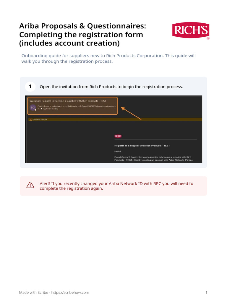 SAP SLP Guide Completing Registration (Account Creation Included) | PDF ...