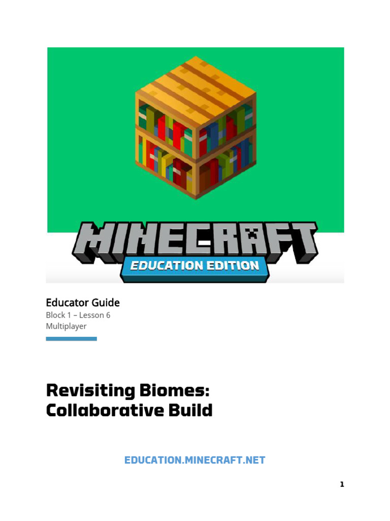Coding Fundamentals - Block 1 Lesson 6 - Revisiting Biomes | PDF ...