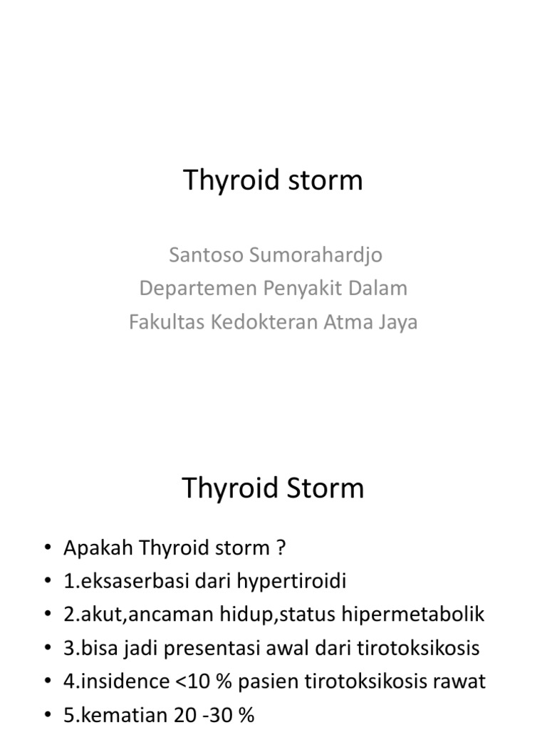 Thyroid Storm | PDF