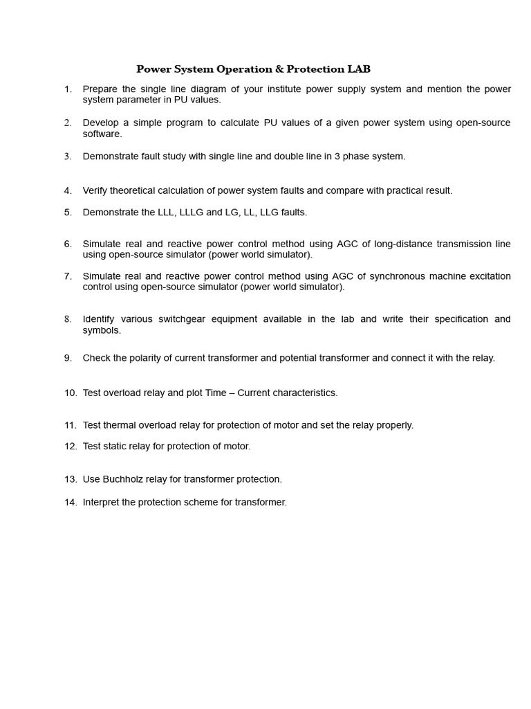 Psop Lab Experiment List | PDF