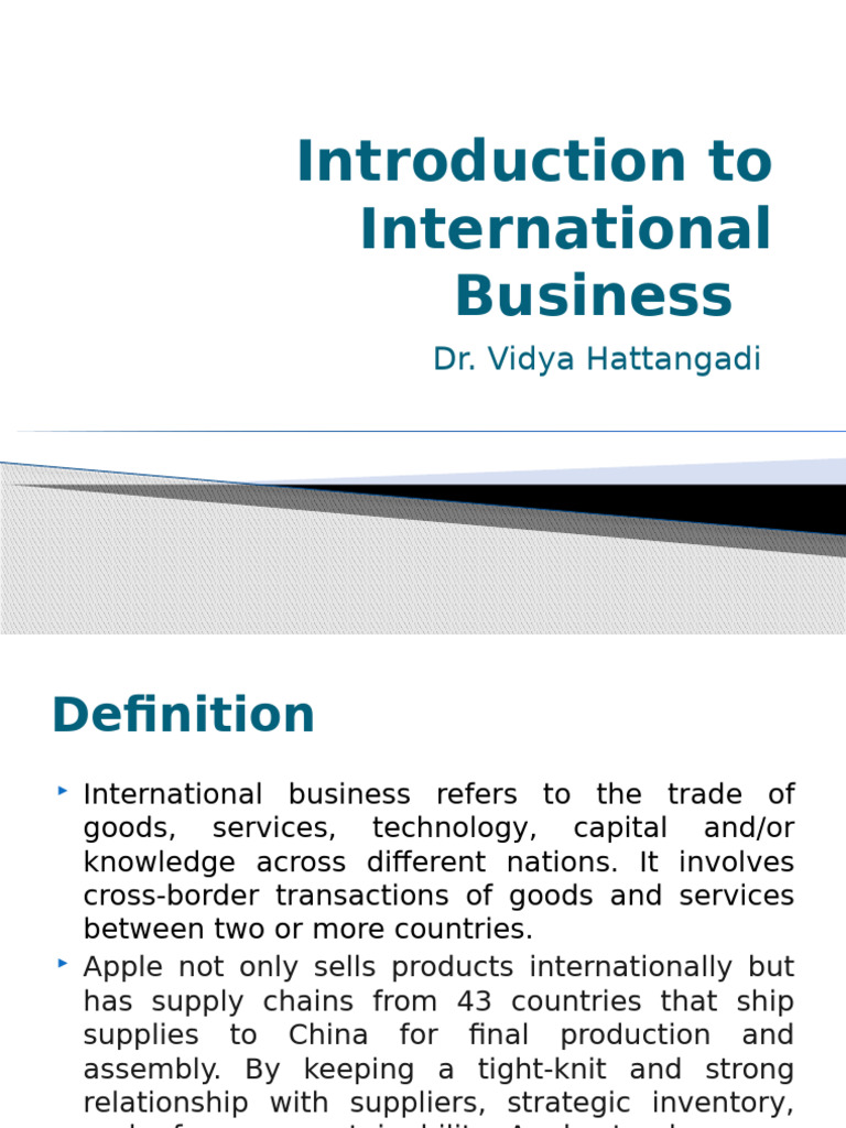 Introduction To IB | PDF