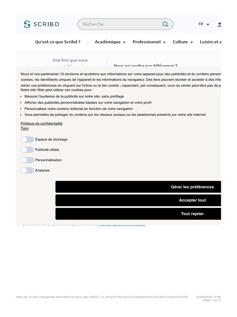 Téléverser Un Document - Scribd | PDF