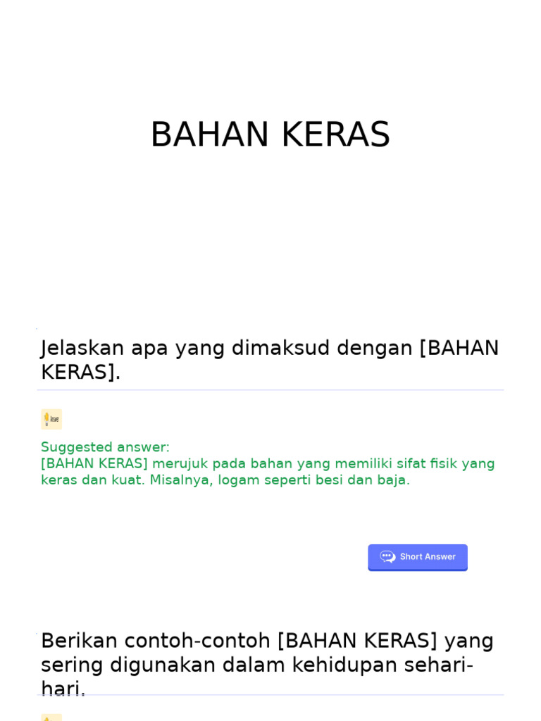 BAHAN KERAS | PDF