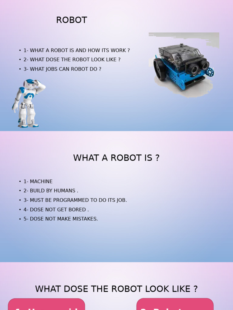 What Is A Robot | PDF