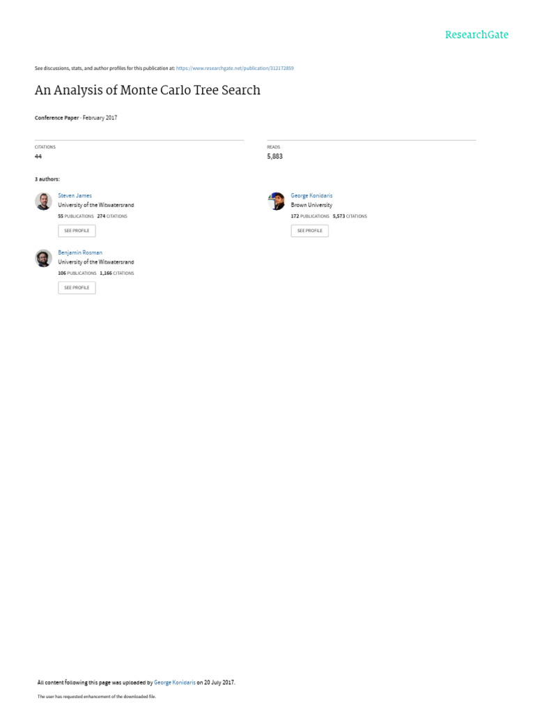 2 Analysis - Mcts | PDF | Applied Mathematics | Computers