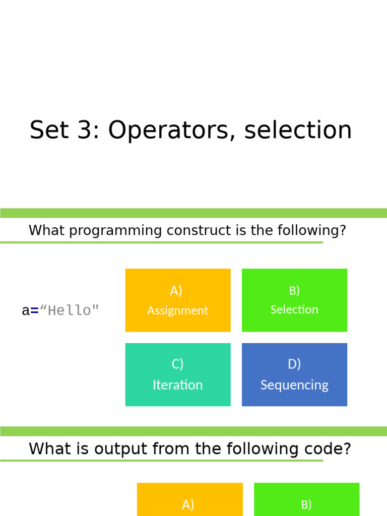 Diagnostic Questions Python Set3 | PDF