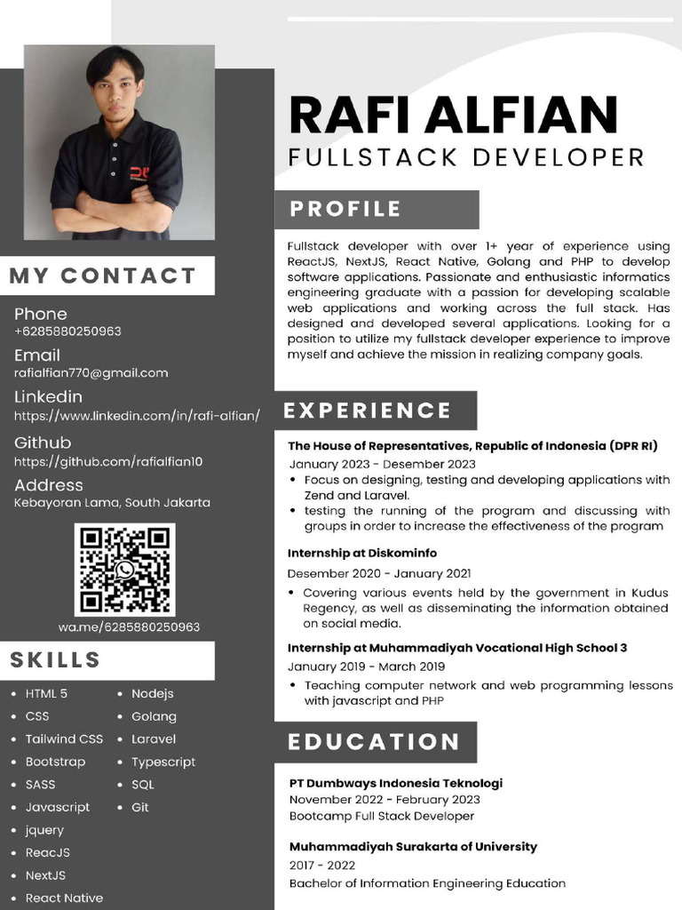 Rafi Alfian CV | PDF