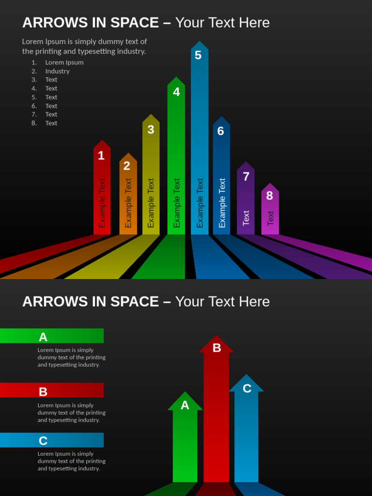 Arrows in Space - On Dark | PDF