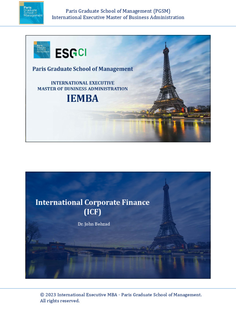 IFC Lecture Section #4 DR John VI | PDF