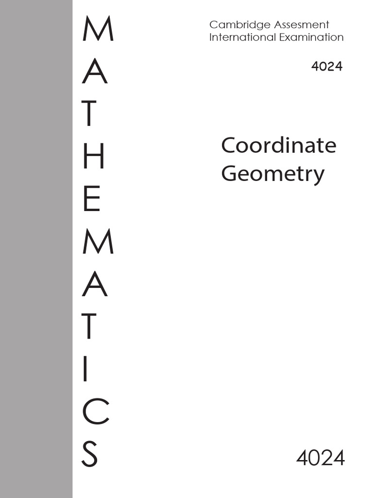 Coordinate Geometry Past Papers Mathematics Syllabus D | PDF