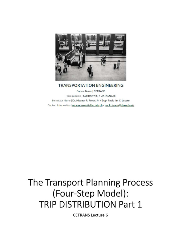 Cetrans Lecture 6 | PDF