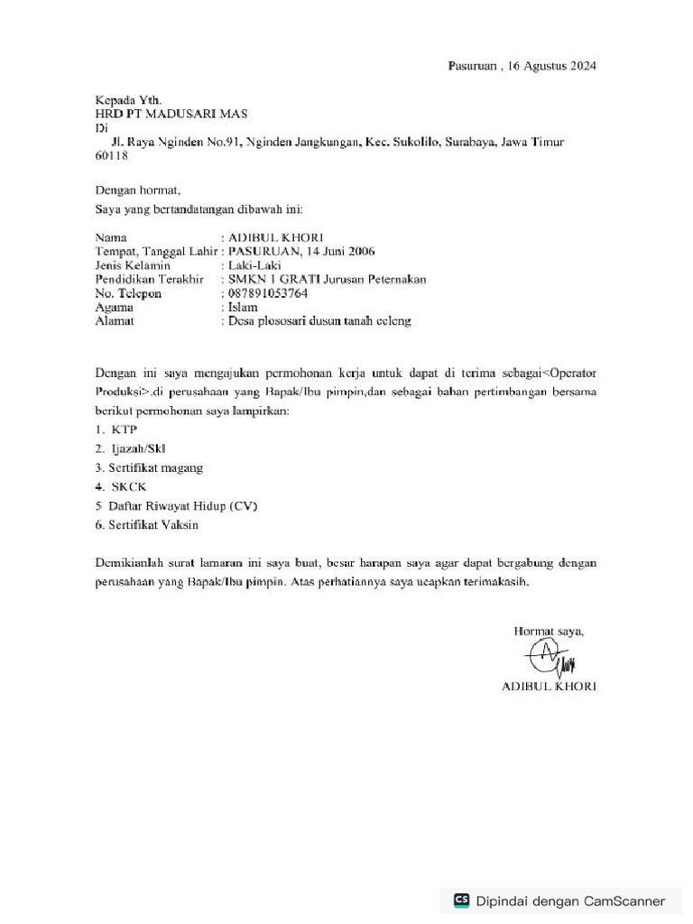 PT - Madusari Mas | PDF