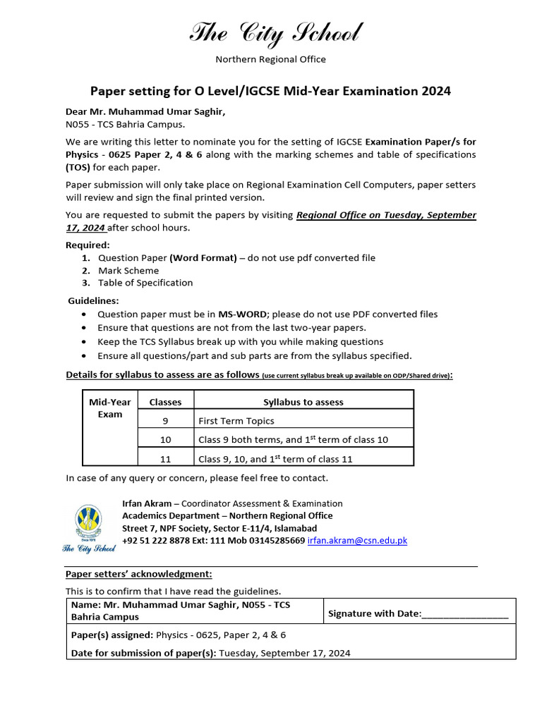 Mr. Muhammad Umar Saghir N055 | PDF