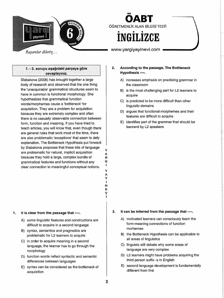 2022 OABT - Ingilizce Yargı 6 | PDF