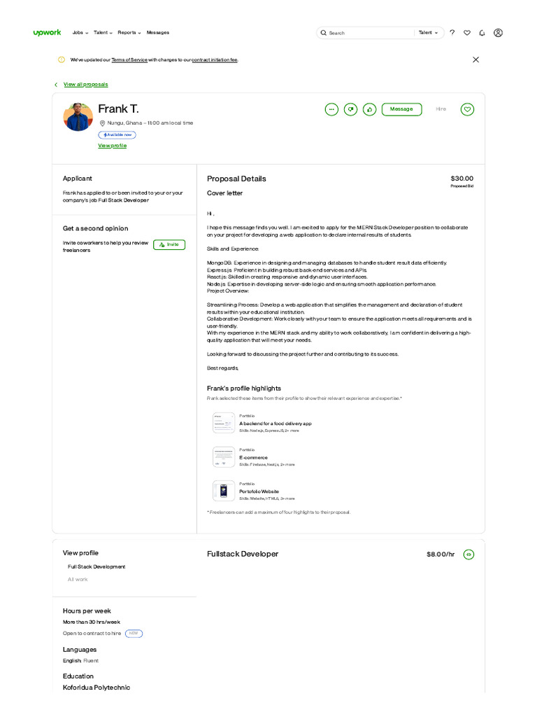 Upwork Proposal 3 | PDF