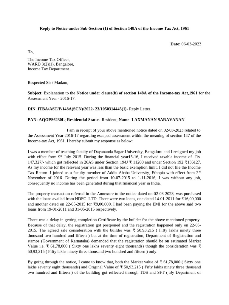 Final Reply Letter | PDF