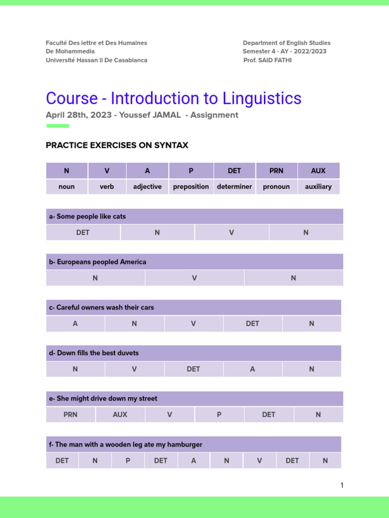 5 Key Answer On Syntax | PDF