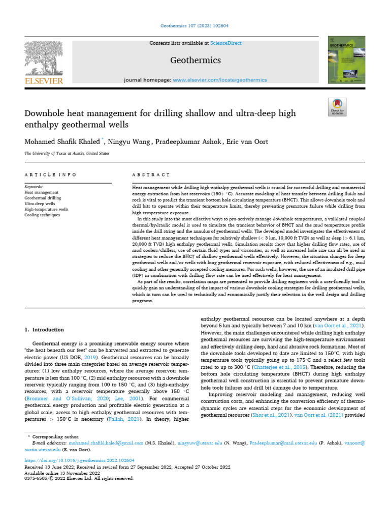 Downhole heat management for drilling shallow and ultra-deep high ...