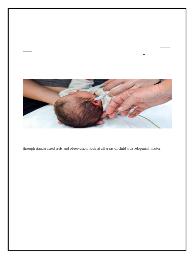 Neonatal Behavior Assessment Overview | PDF | Child Development ...