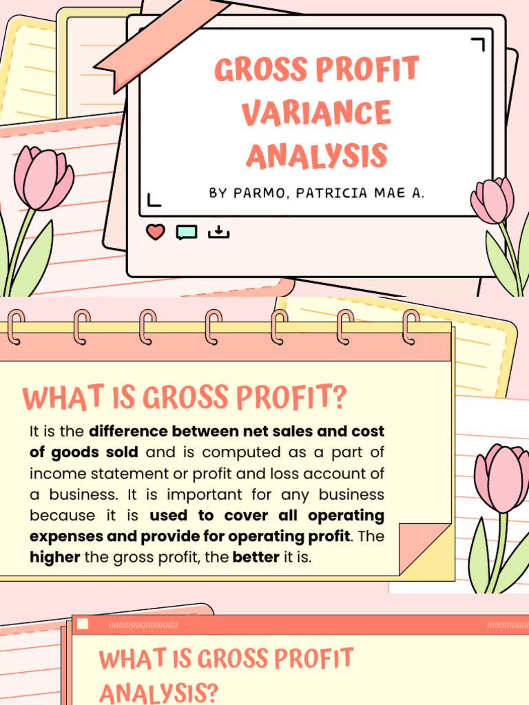 Gross Profit Variance Analysis - Parmo | PDF | Prices | Business