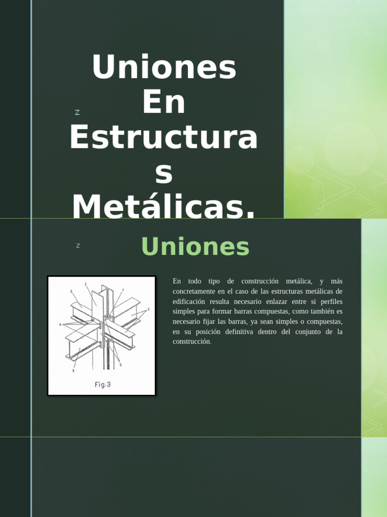 Uniones en Estructuras Metálicas | PDF